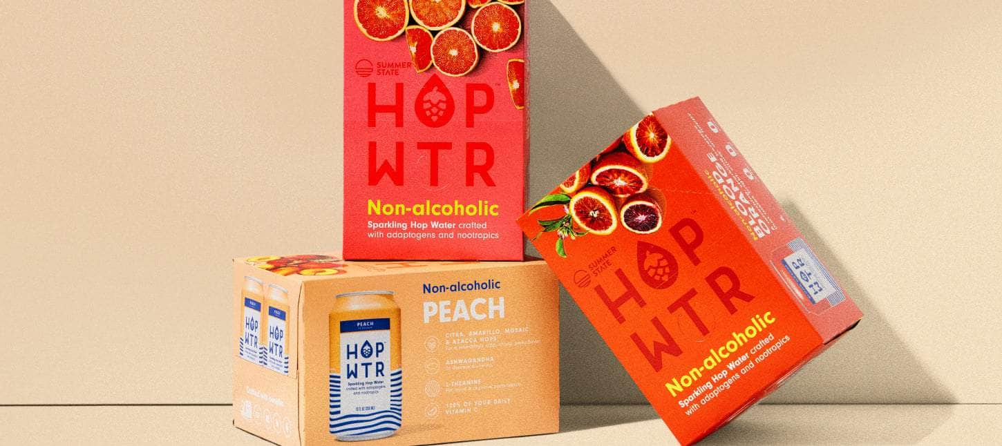 Sparkling Hop Water with Nootropics | Non-alcoholic | HOPWTR