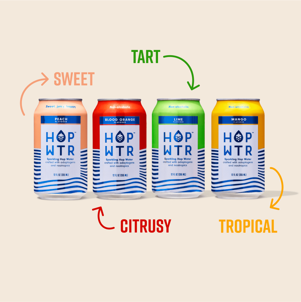 12-Pack Variety Sparkling Hop Water (Non-Alcoholic) | HOP WTR
