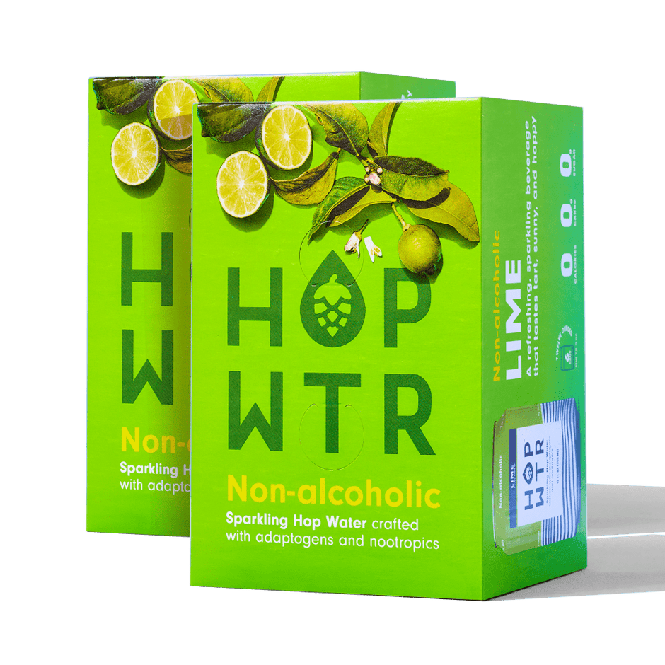 Sparkling Hop Water with Nootropics | Non-alcoholic | HOPWTR