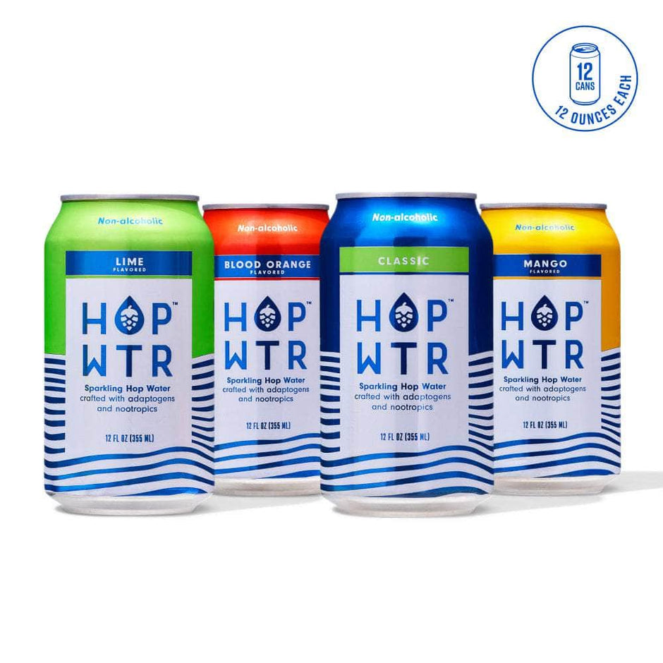 Sparkling Hop Water with Nootropics | Non-alcoholic | HOPWTR