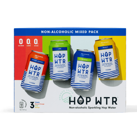 Sparkling Hop Water with Nootropics | Non-alcoholic | HOPWTR