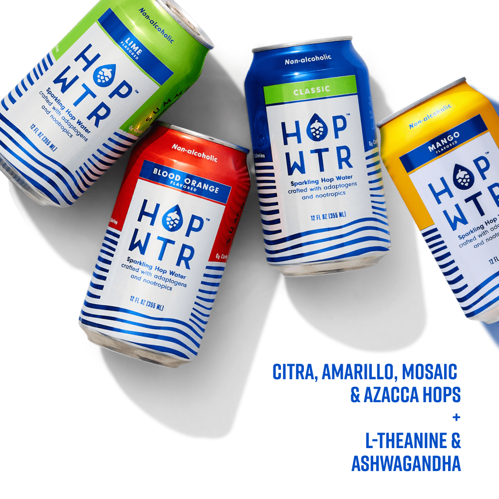 12-Pack Variety Sparkling Hop Water (Non-Alcoholic) | HOP WTR