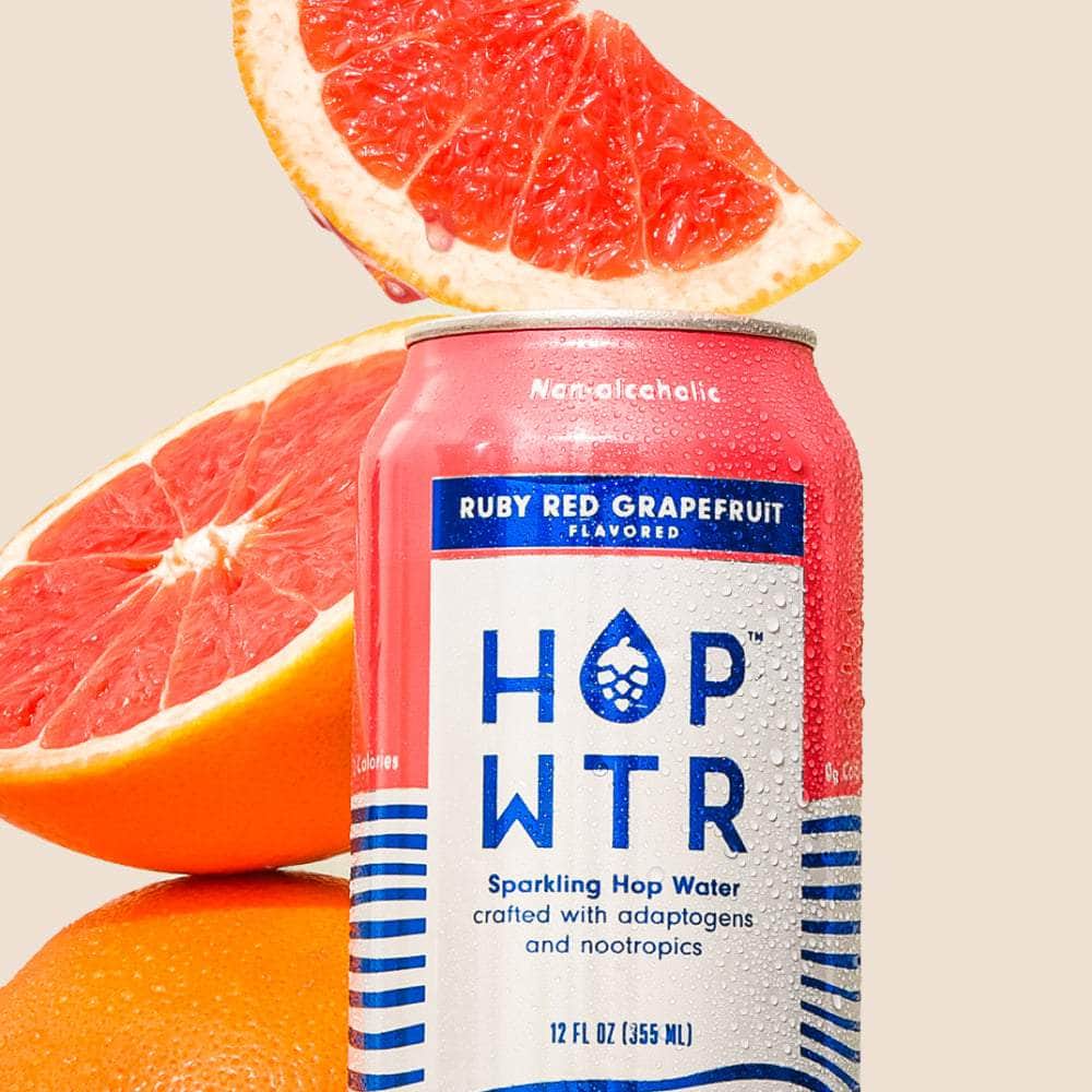 Ruby Red Grapefruit Sparkling Hop Water (Non-Alcoholic) | HOP WTR