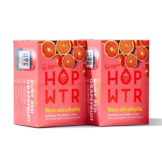 Ruby Red Grapefruit Sparkling Hop Water (Non-Alcoholic) | HOPWTR